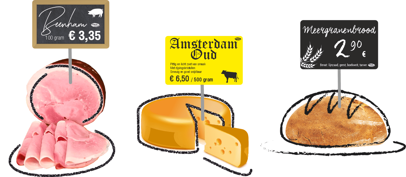 Prijskaarten en toonbankkaarten – Card Vision